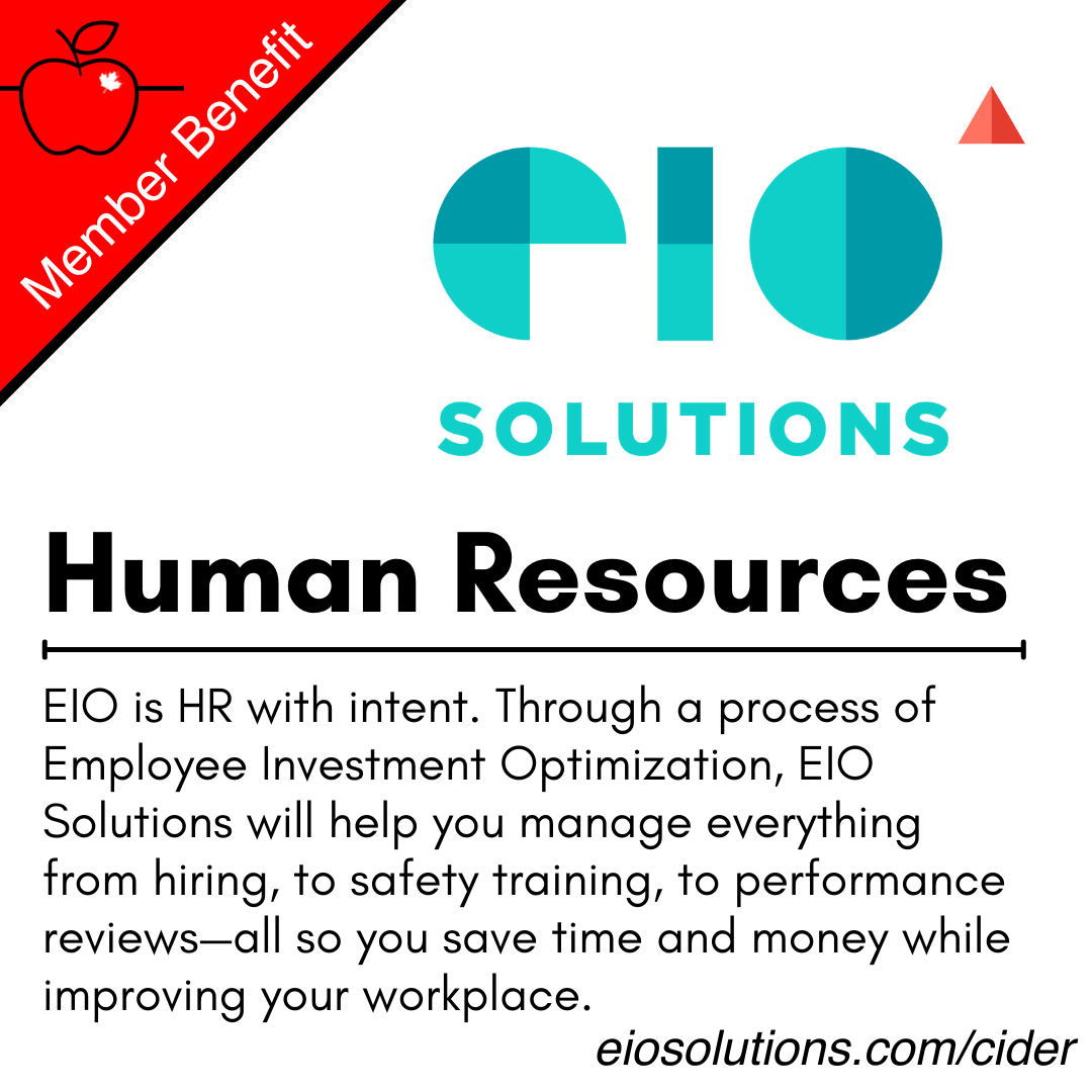 Member Benefit - EIO Solutions (Human Resources) - Cider Canada / Cidre ...