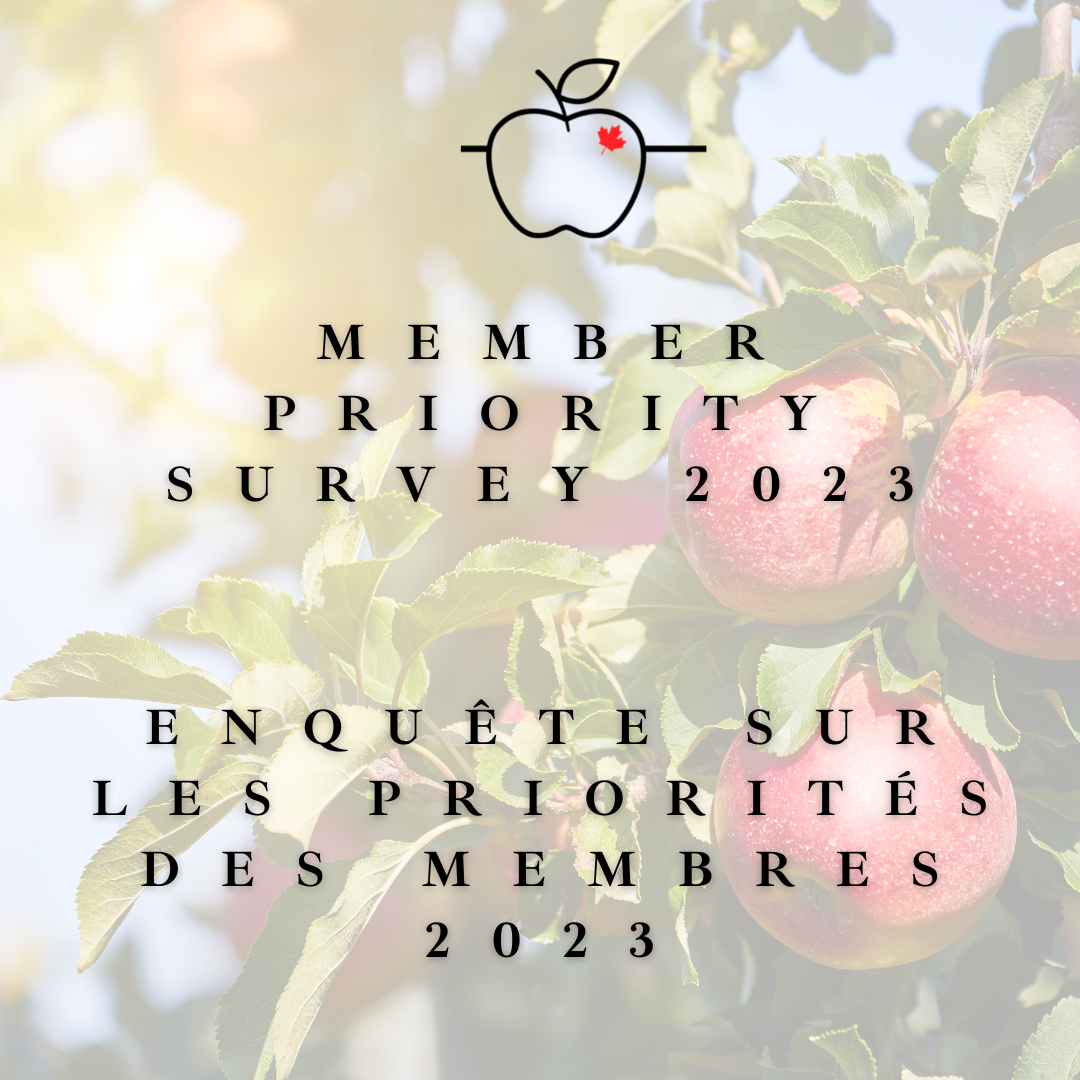 Member Priority Survey 2023 - Cider Canada / Cidre Canada